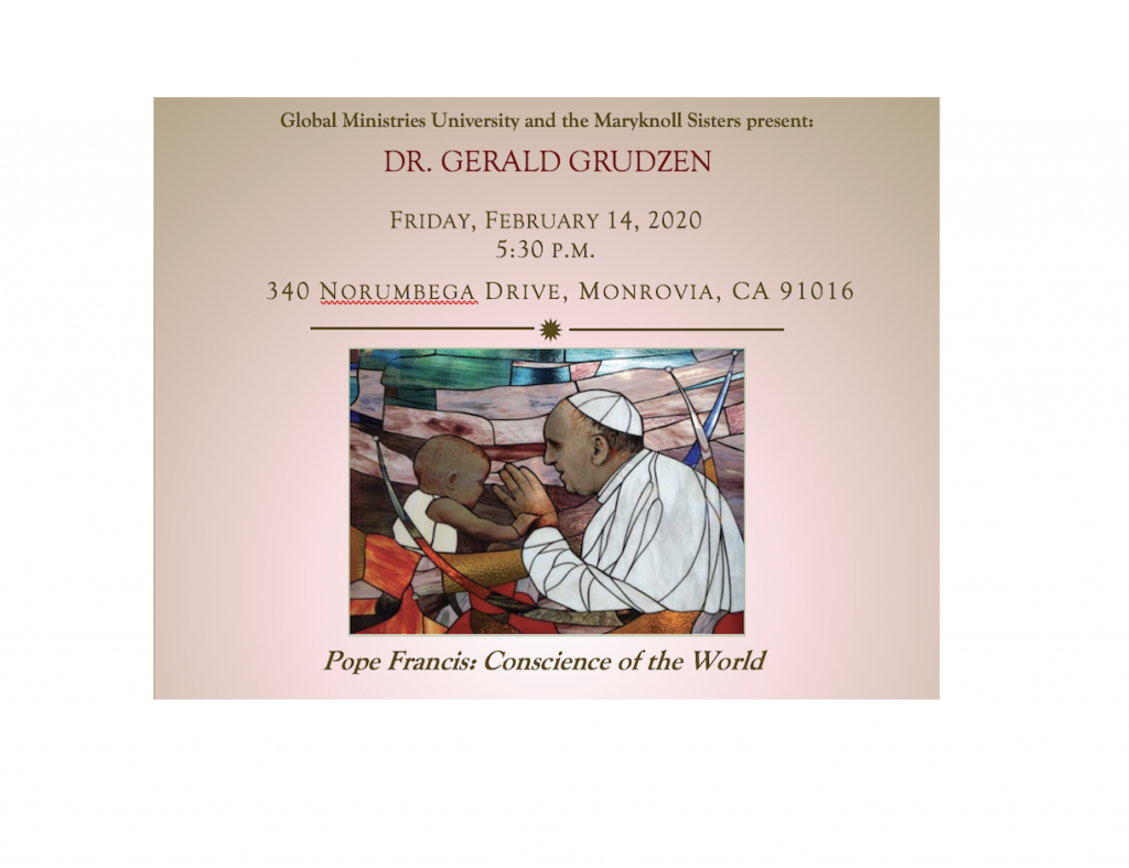 DR. Gerald Grudzen will speak about Pope Francis and Fethullah Gulen ...